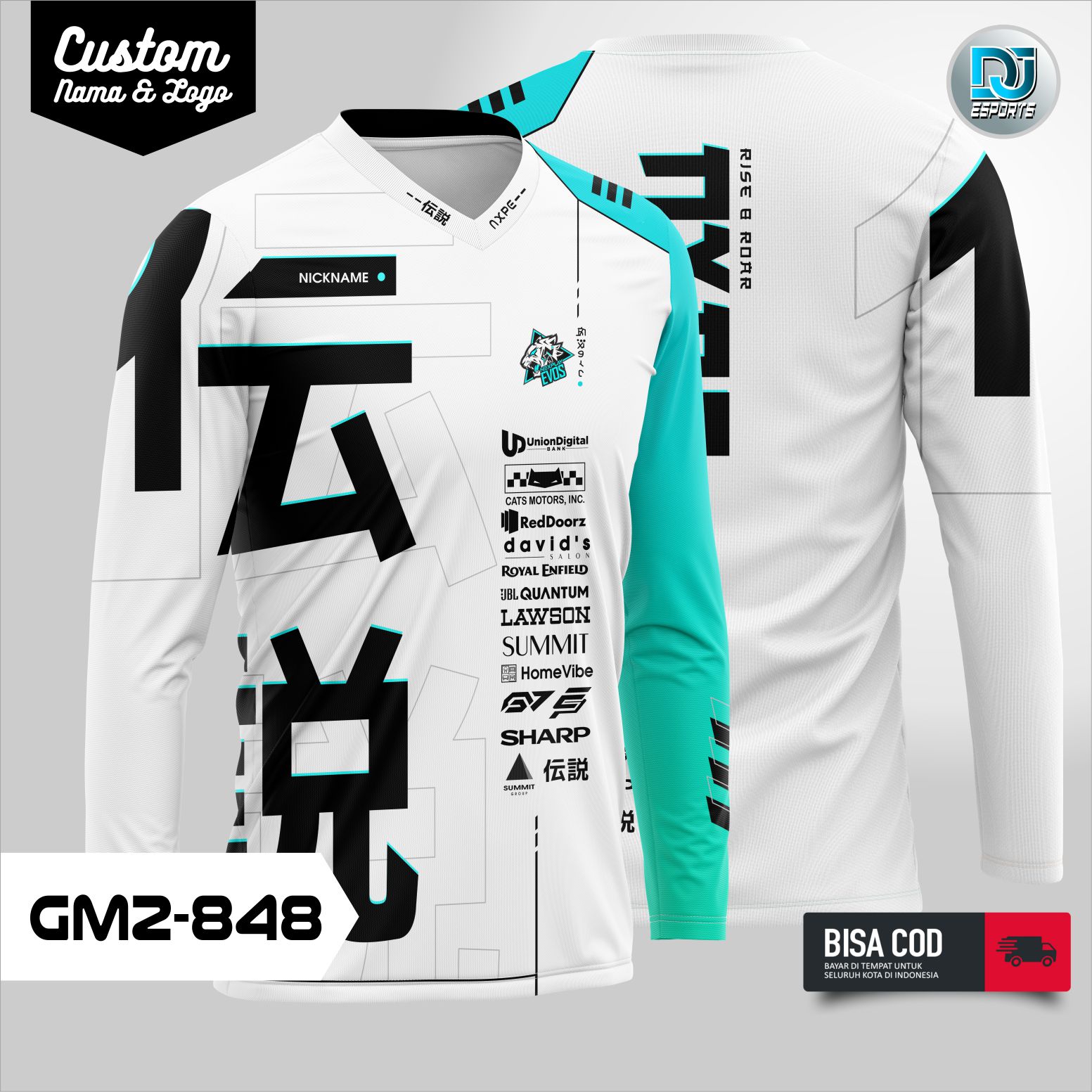 Baju Jersey Nexplay Anak dan Dewasa Gratis Custom Nama dan Logo Full ...