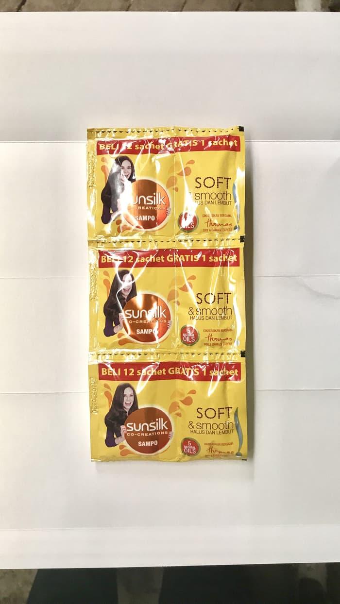 Sunsilk Kuning Shampo 12 Sachet Shampoo Soft Smooth | Lazada Indonesia