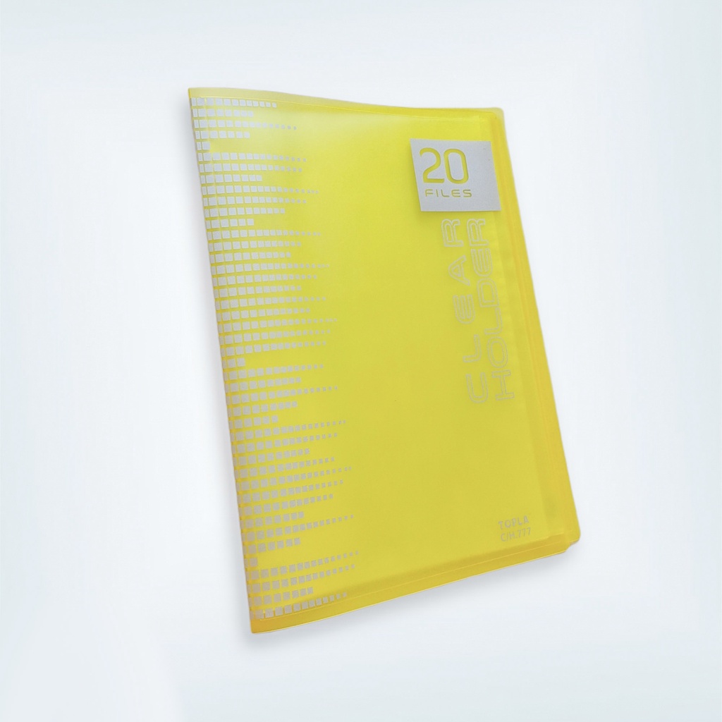 TOPLA Map File Plastik Dokumen Bening Premium F4 Folio 20 Berkas Clear ...