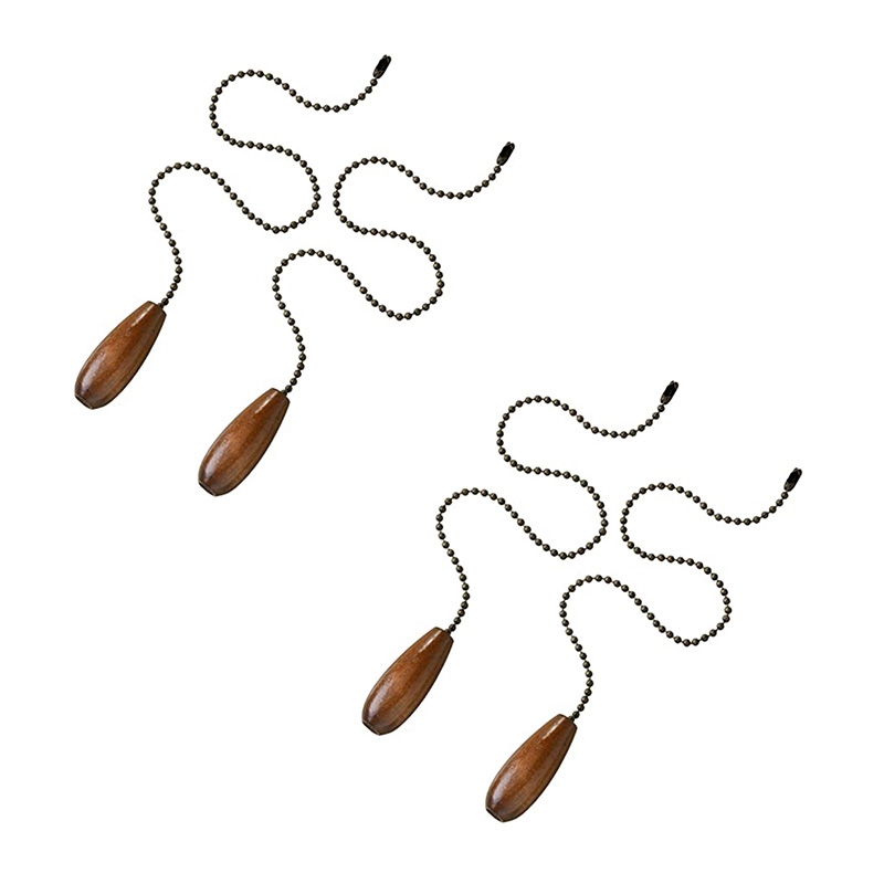 4 Pieces Ceiling Fan Chain Pulls Wooden Pull Chain Extension Pull Chain 4 Pieces Ceiling Fan Chain Pulls Wooden Pull Chain Extension Pull Chain