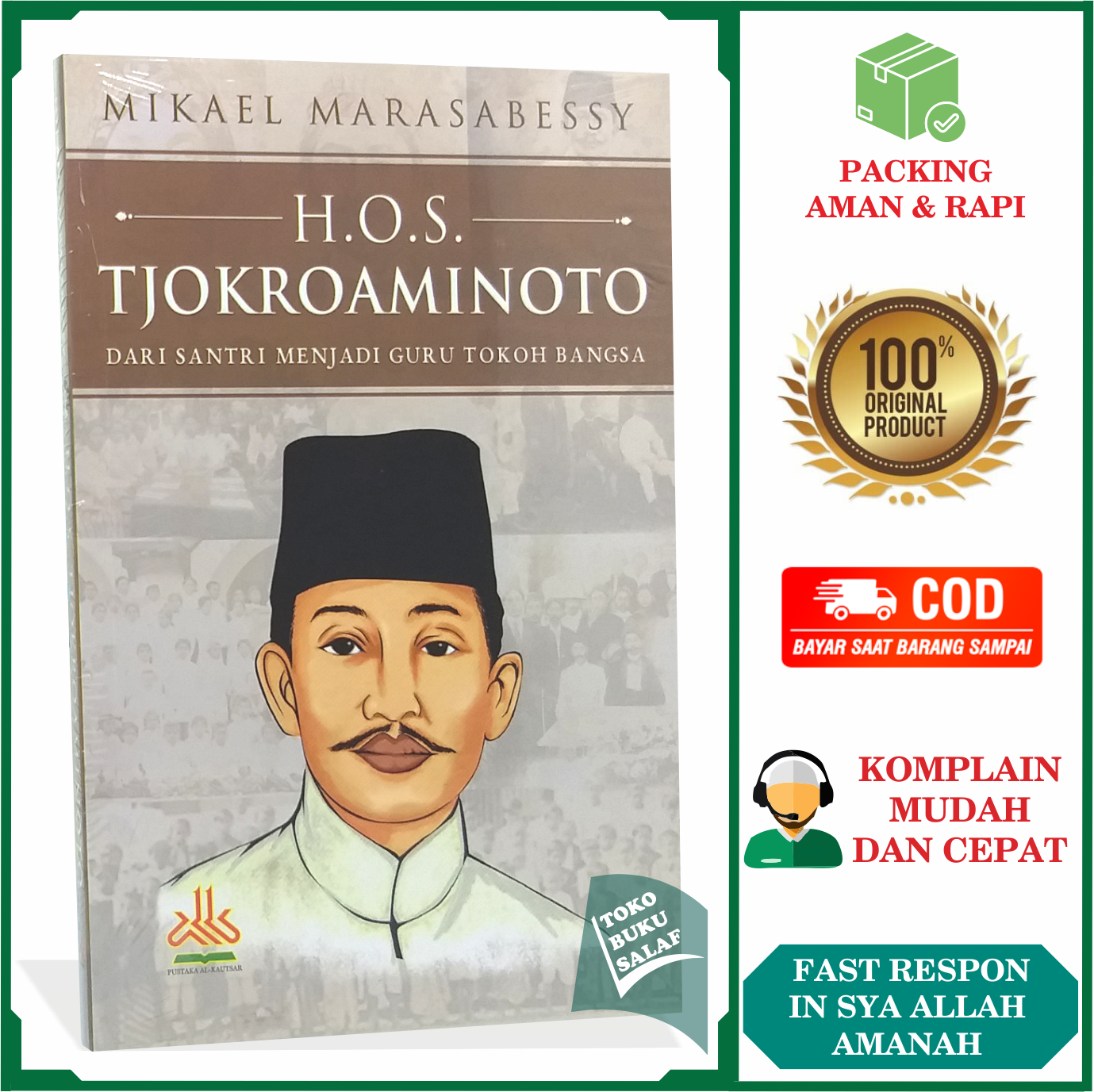 HOS Tjokroaminoto Dari Santri Menjadi Guru Tokoh Bangsa Karya Mikael ...