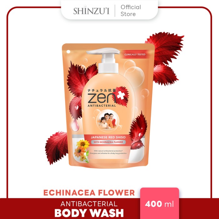 Zen Antibacterial Body Wash Japanese Red Shiso - REFILL 400ml | Lazada ...