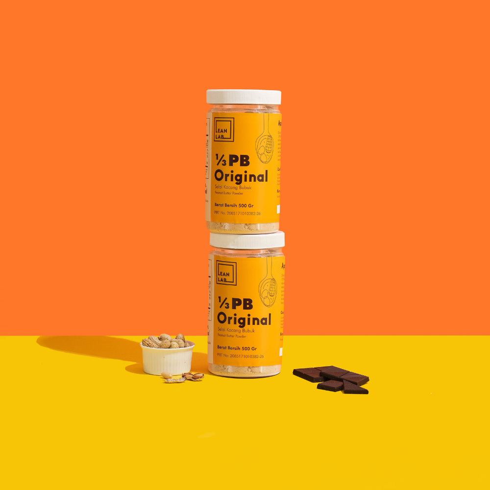 Lean Lab Twin Pack 500gr x2 Peanut Butter Powder / Selai Kacang Bubuk ...