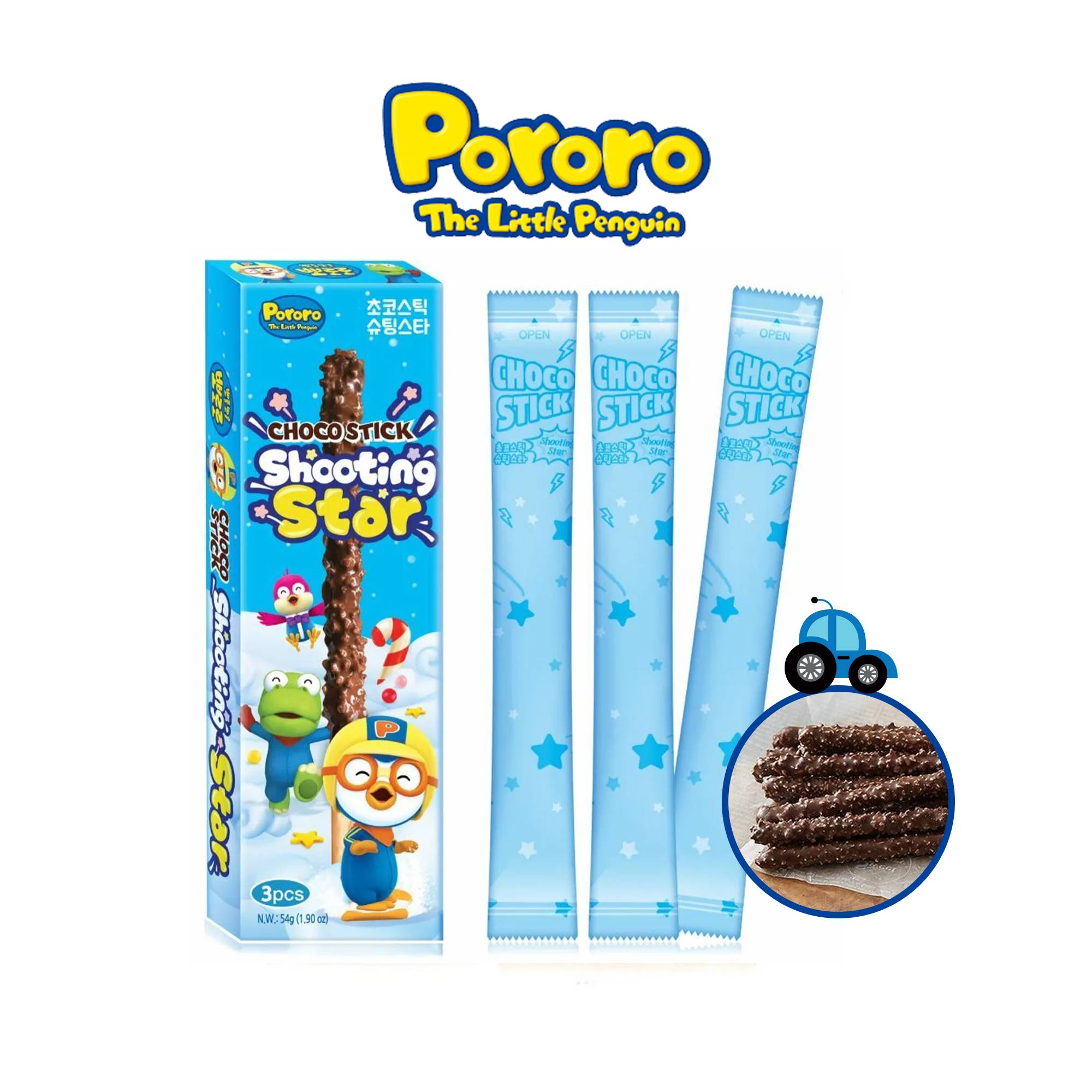 Pororo Choco Stick Cookie & Choco Import Original / Cemilan Coklat ...