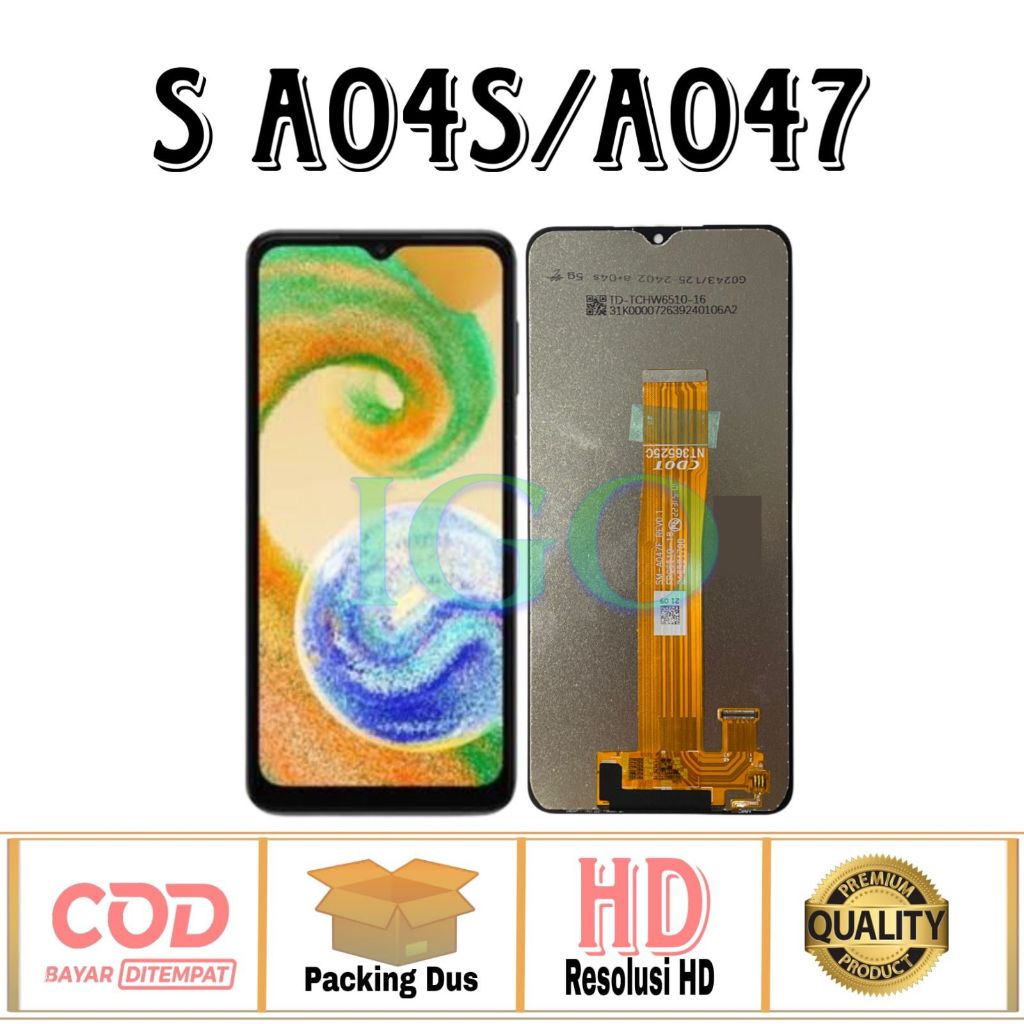LCD TOUCHSCREEN SAMSUNG A04S A047 A047F / SAMSUNG A13 5G A316 FULLSET ...