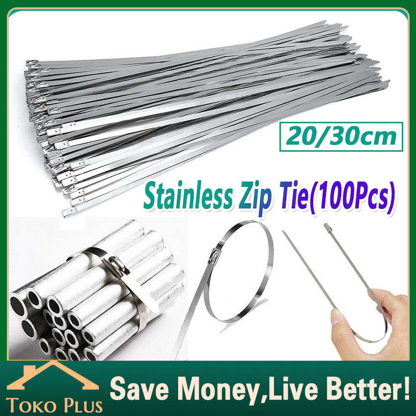 100pcs Kabel Ties Besi Stainless Tis Tie Tali Besi Serbaguna Metal ...