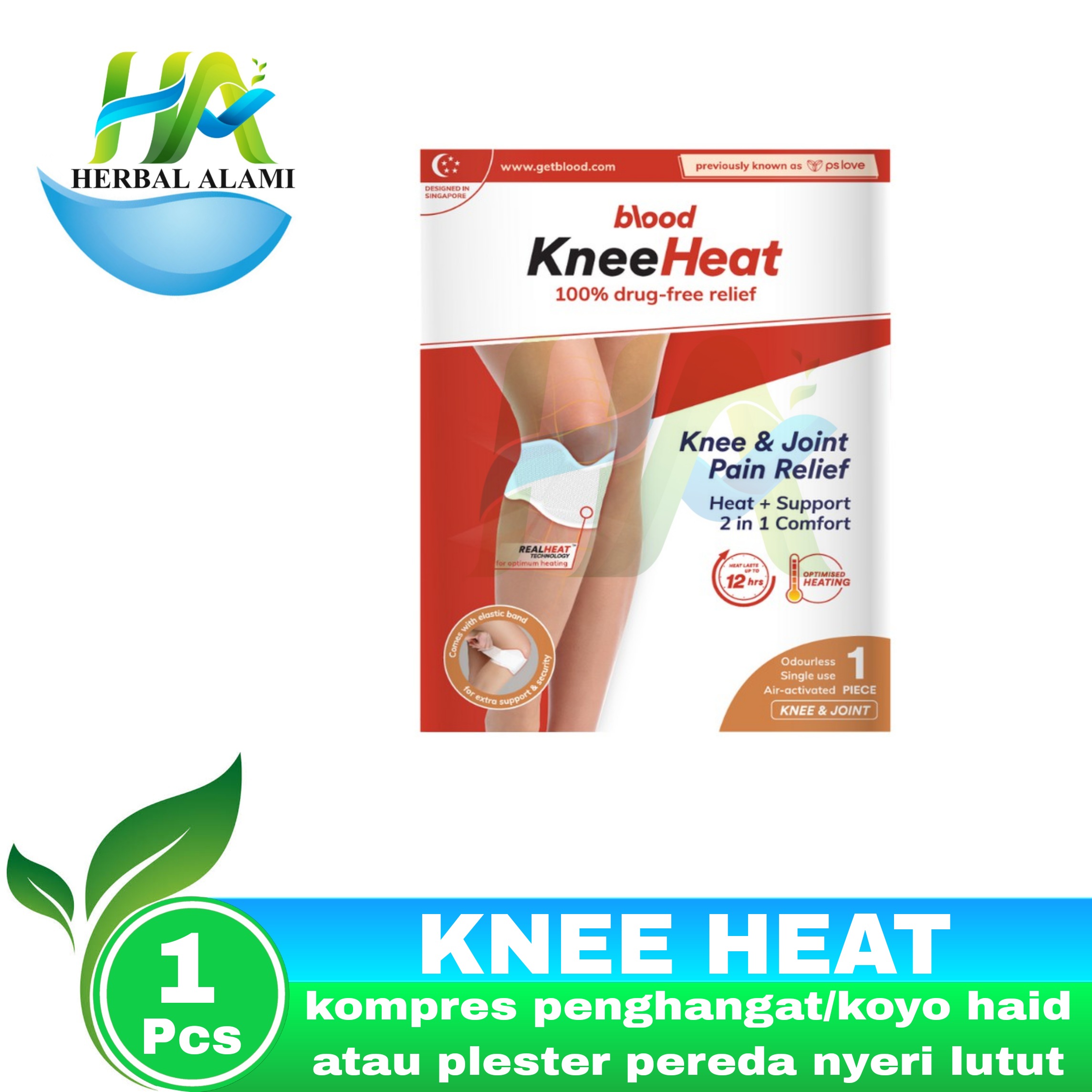 Blood KneeHeat Pereda Nyeri Lutut Sendi Pegal Linu Memar Kram Otot ...