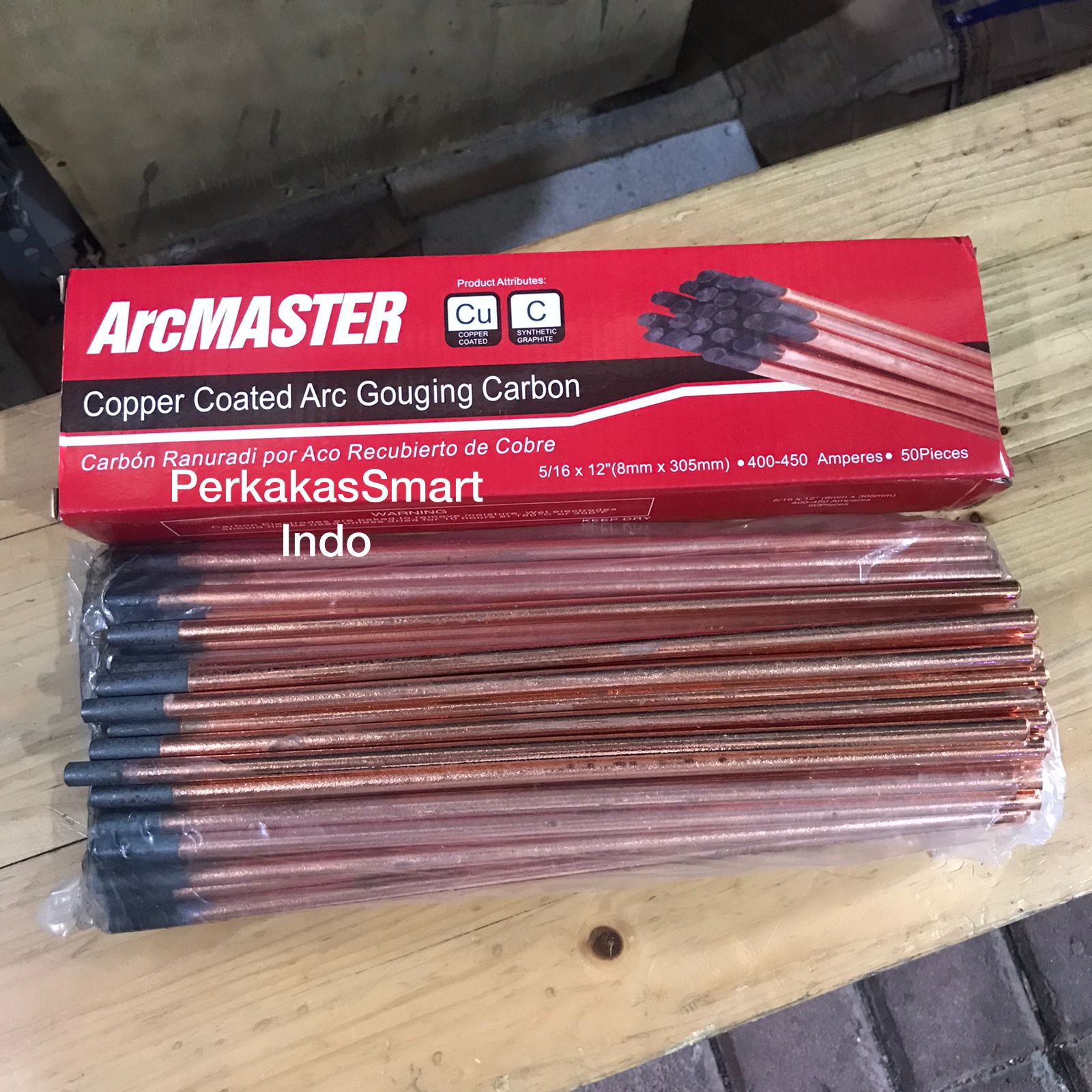 carbon gouging 8mm (Harga Perpack)/kawat las potong 8 mm/kawat las ...