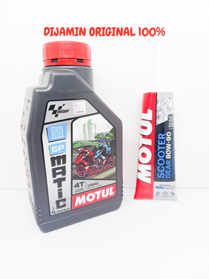 Paket Oli Motul GP Matic 1 Liter 4T 10w40 Oil 1 L Motor Matic Nmax Pcx ...