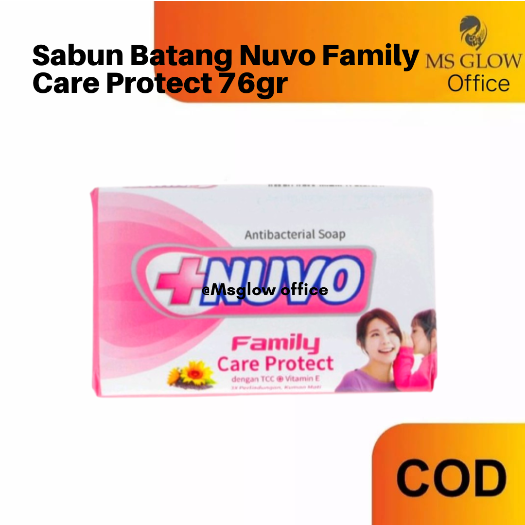 Sabun Batang Nuvo Family Care Protect 76Gr / Anti Bacterial / Nuvo ...