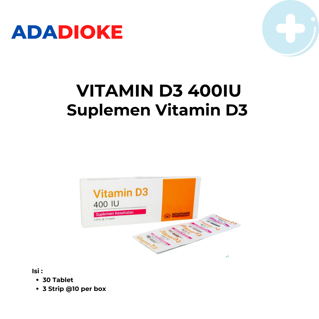 Vitamin D3 400iu Novapharin | Lazada Indonesia