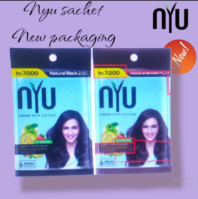 NYU Creme Hair Color Kemasan SACHET NEW 20g | Lazada Indonesia