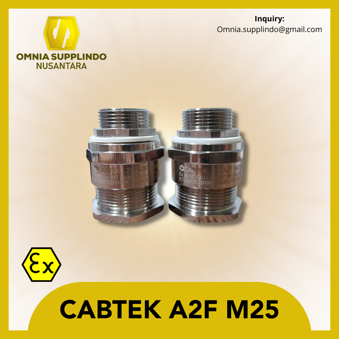 Cable Gland CABTEK A2F M25 Brass Nickel Plated (BNP) | Lazada Indonesia