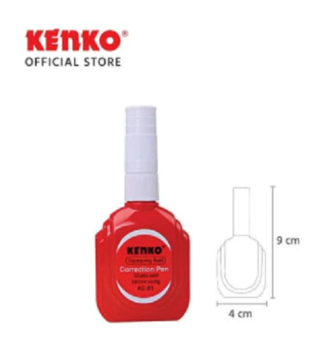 TIP EX KENKO KE-01 CORRECTION FLUID BOTOL KE 01 MERAH CAIR STIPO ...