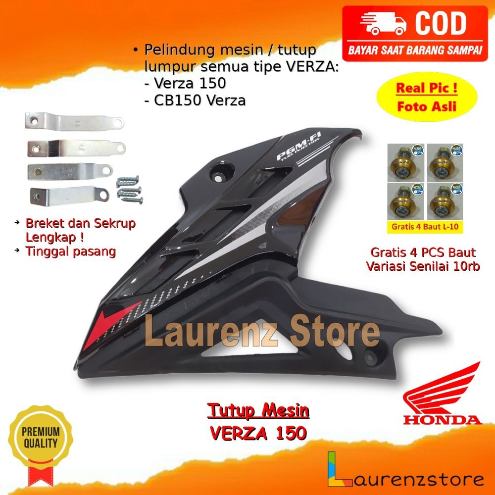 tutup mesin honda verza 150 / cb150 verza - cover engine lumpur ...