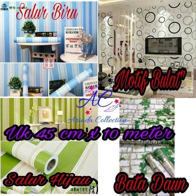 TGC - Wallpaper sticker dinding hello kitty doraemon/walpaper dinding motif alam ukuran 45 cm x ...