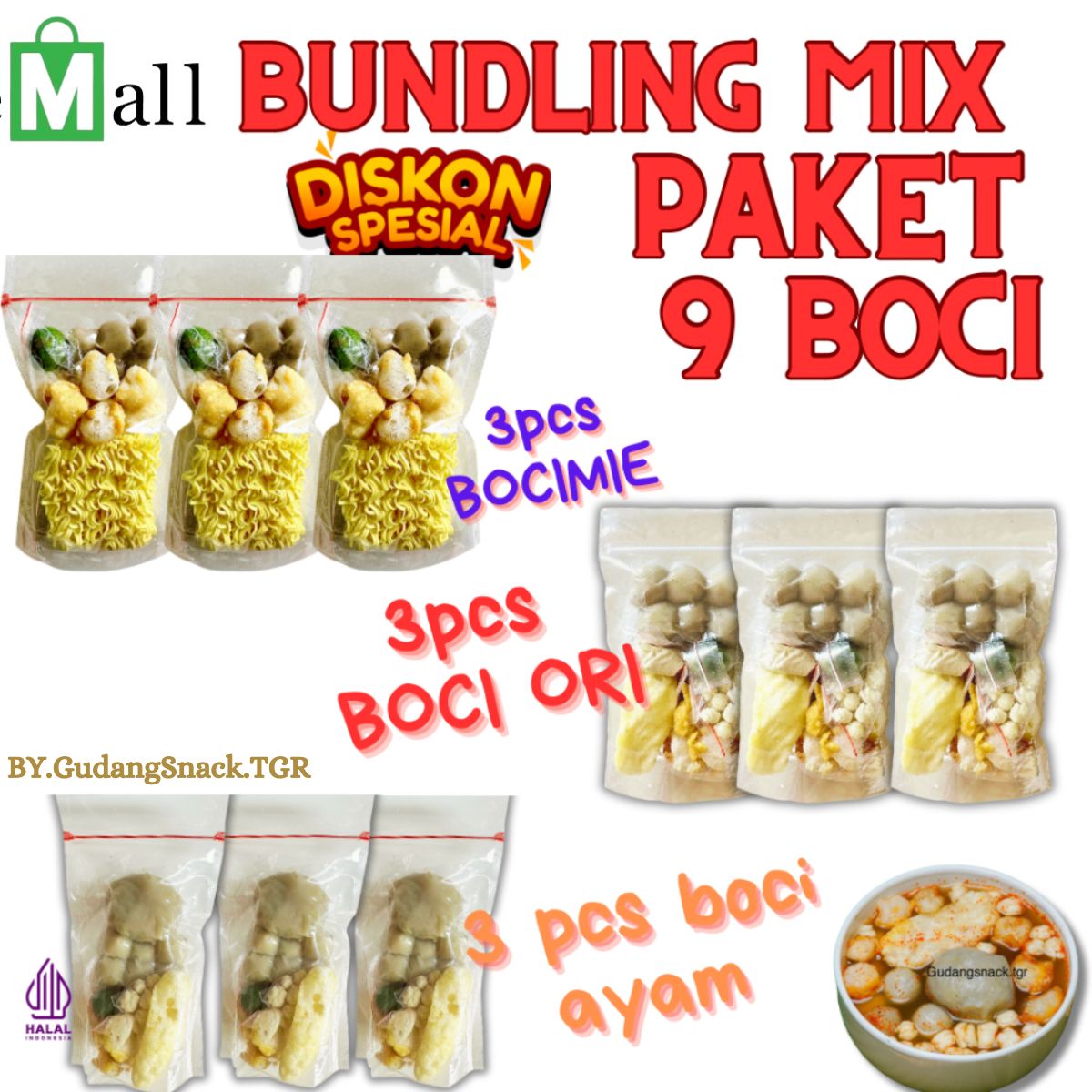 Paket 9 Baso Aci Ayam Mix Baso Aci Mie Dan Baso Aci Original | Lazada ...