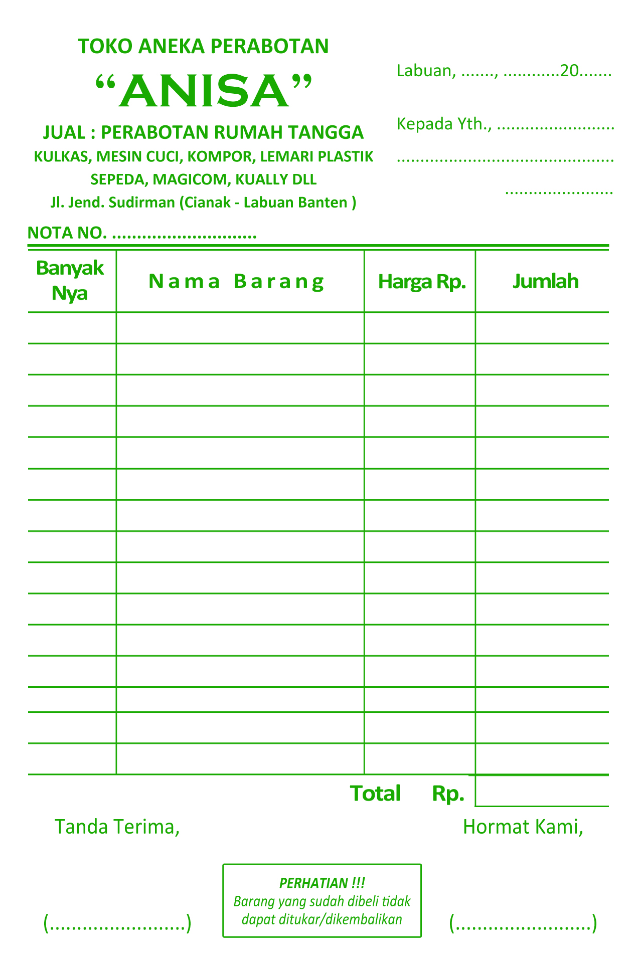 CETAK NOTA 1/4 FOLIO 2 RANGKAP | CETAK NOTA CUSTOM 2 PLY | CETAK NOTA ...