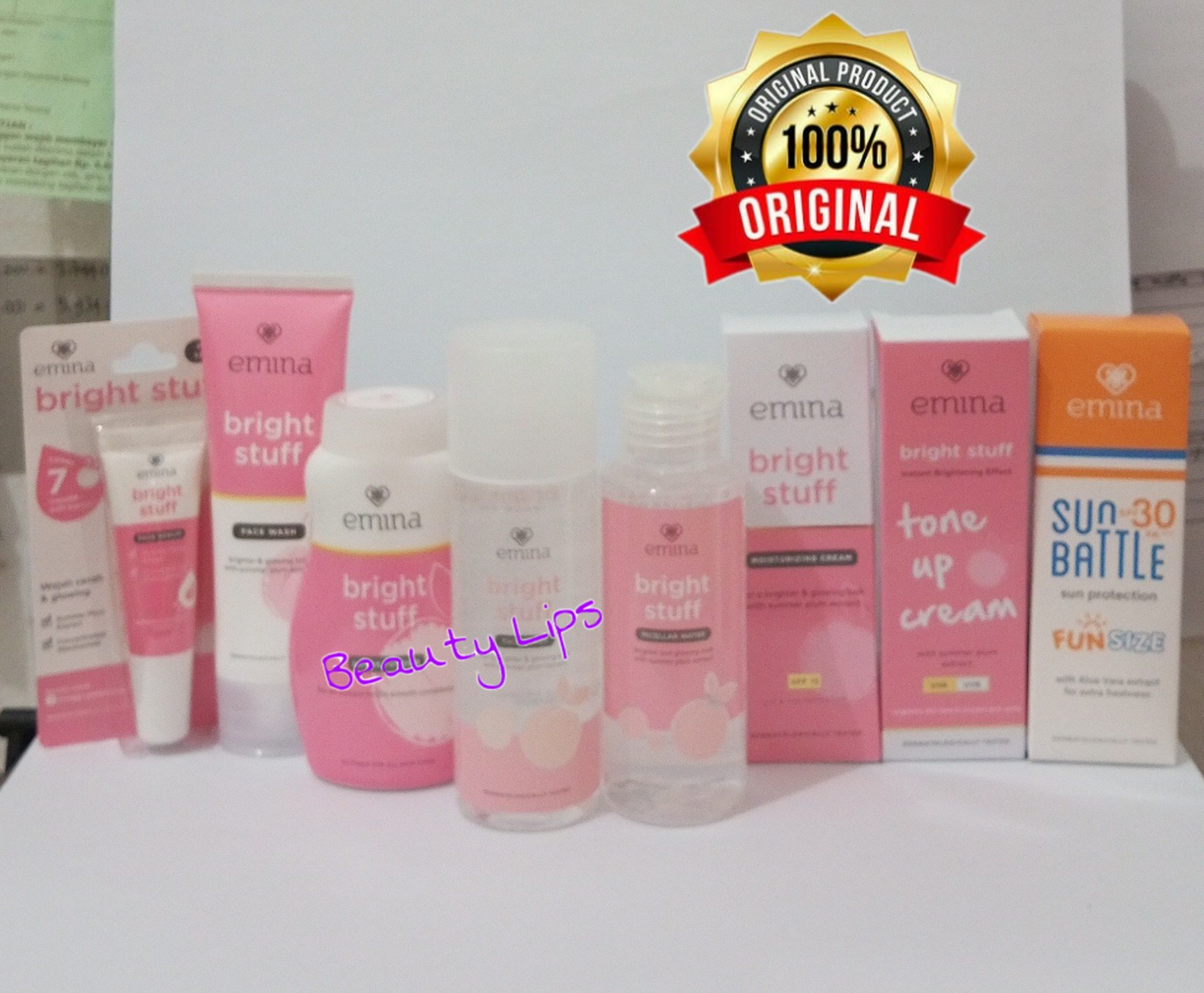 Emina 1 Paket Full Lengkap Skincare 1 Paket BPOM Emina Bright Stuff isi ...