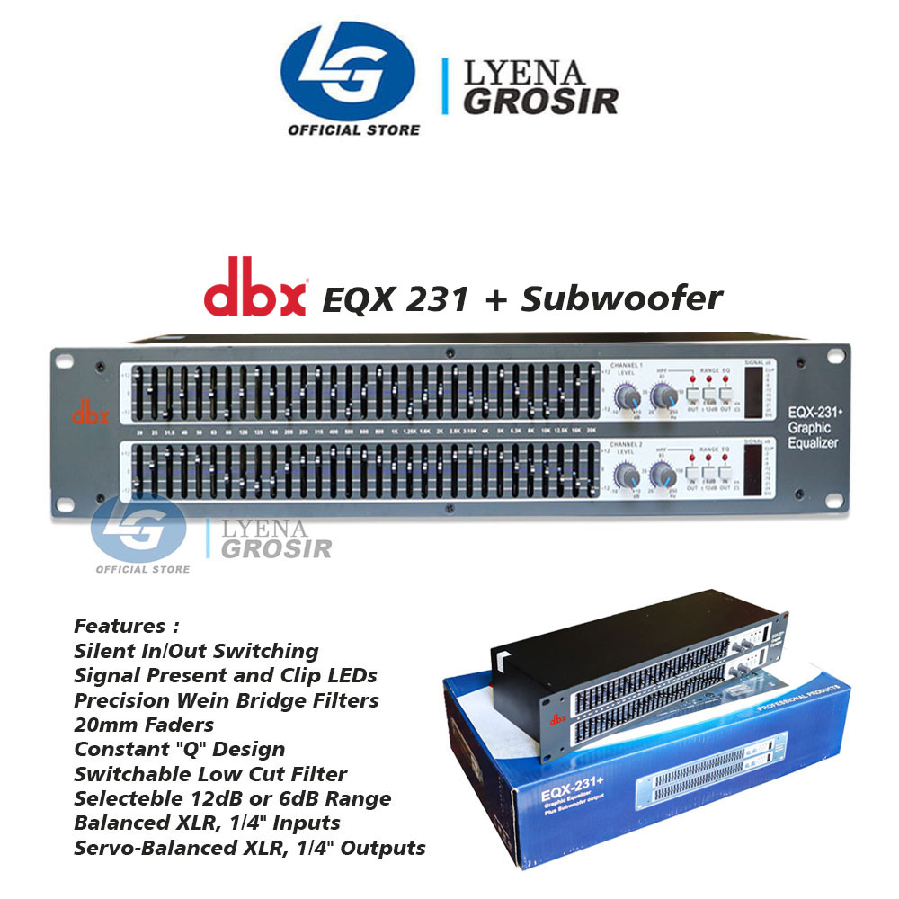 EQUALISER DBX EQX231 + SUBWOOFER / EQUALIZER EQX 231+ SUB NEW GRADE A | Lazada Indonesia