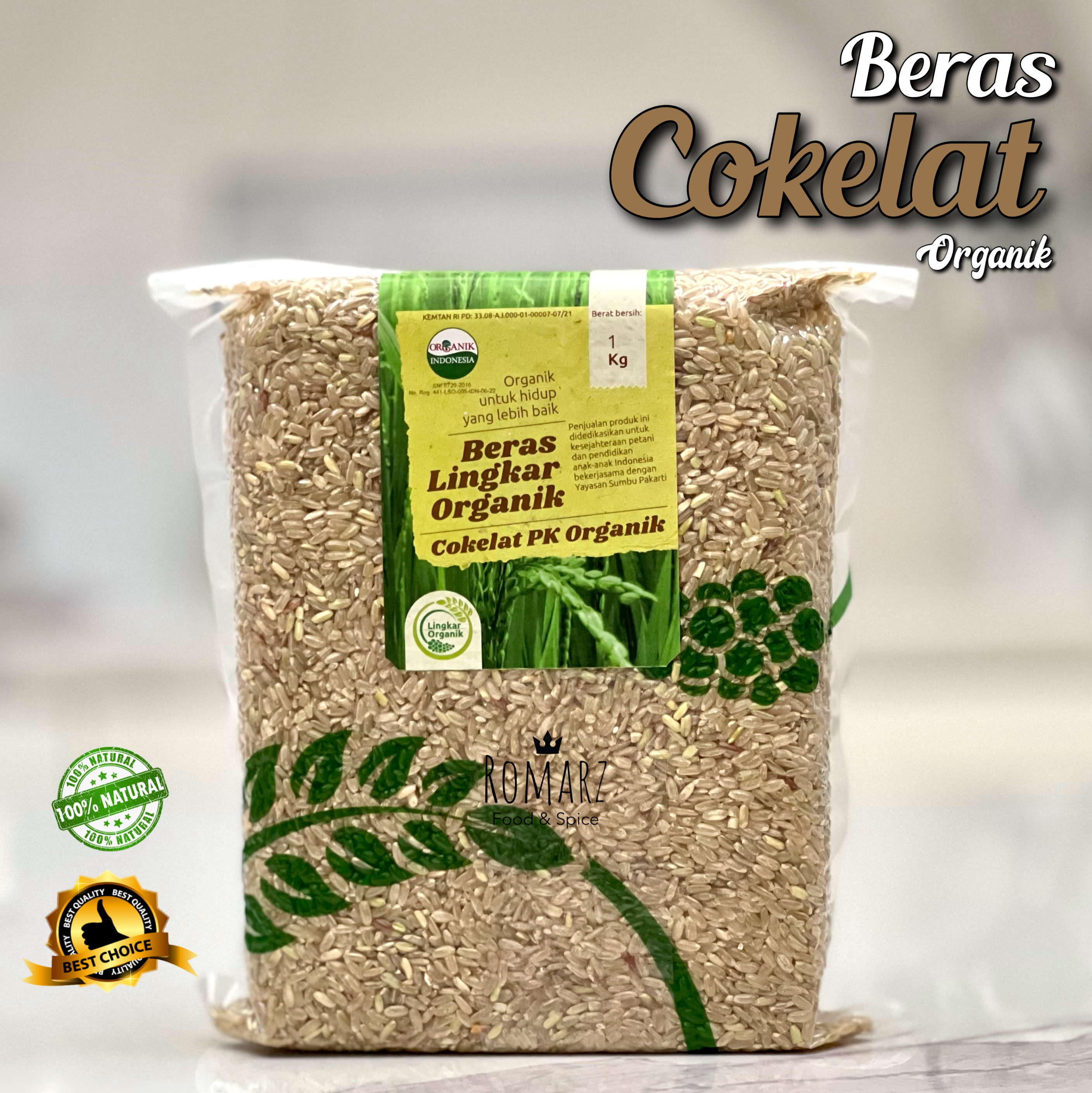 BERAS COKLAT 100% ORGANIK | BERAS COKLAT PREMIUM | BROWN RICE | Lazada ...