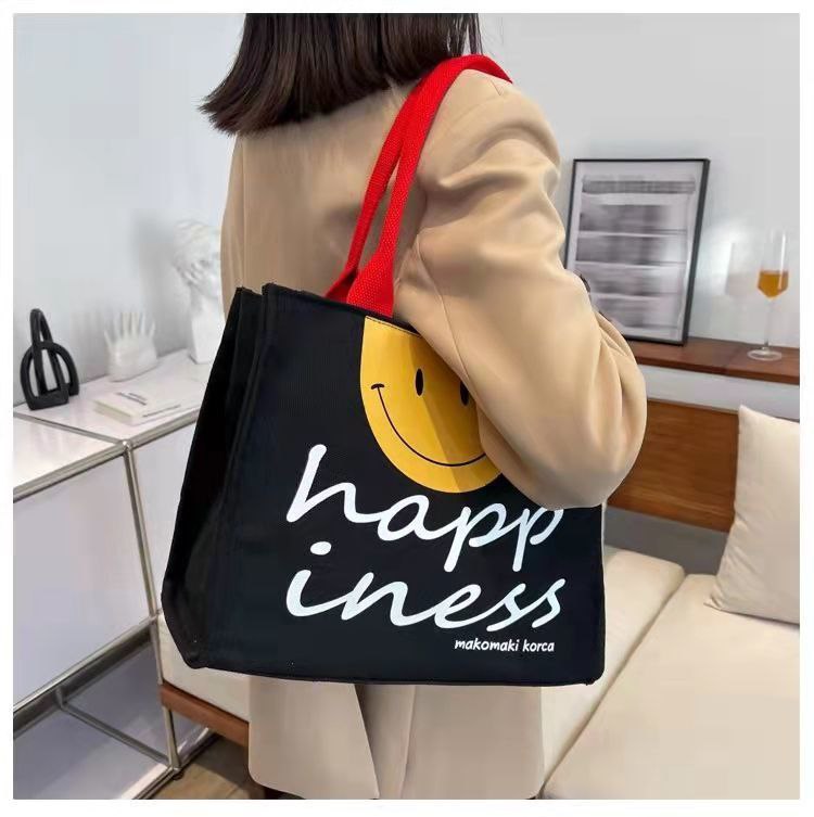 Happiness Bag - 100% Canvas Premium Tebal - GRATIS ONGKIR - Comportable ...