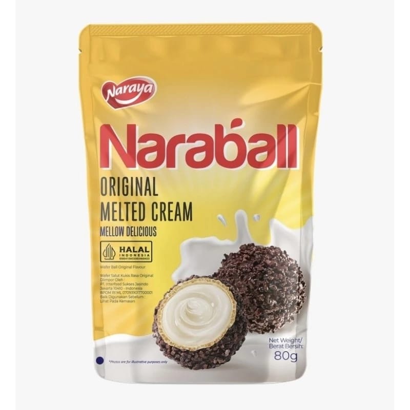 NARAYA NARABALL WAFER ROLL KEMASAN 80gr | Lazada Indonesia