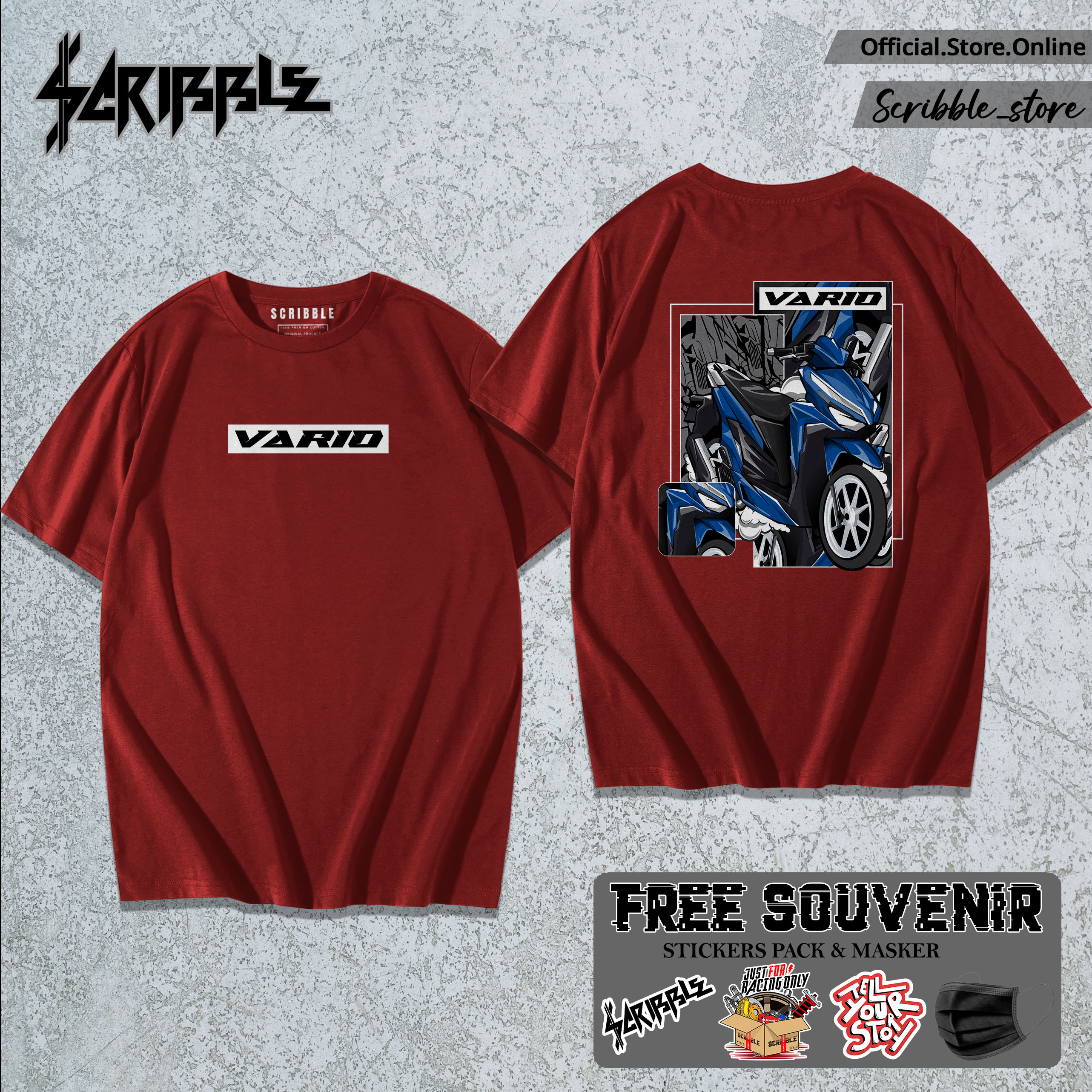 Kaos Motor Vario Modifikasi Keren | Kaos Racing Motor Vario | Baju ...