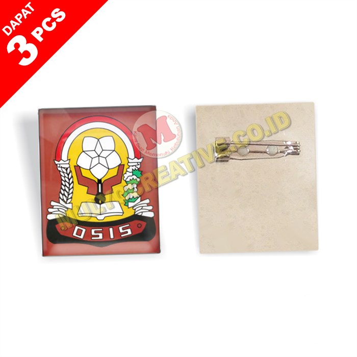 Pin Osis SMA SMP Magnet Peniti Logo OSIS Pin Logo Osis Sekolah / 3pcs ...