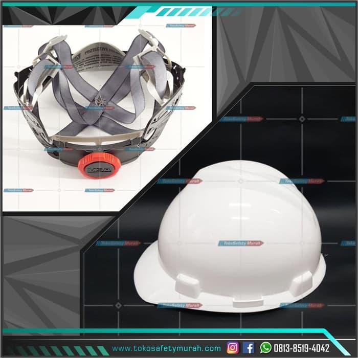 GOJEK Safety Helmet SNI MSA Lokal Helm Proyek + Fastrack | Lazada Indonesia