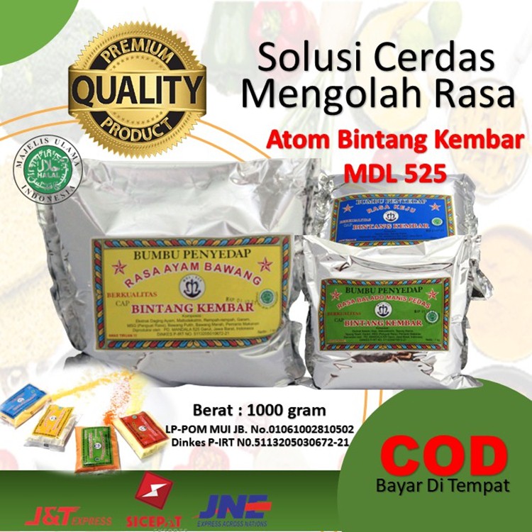 75 CORNER Bumbu Atom Bintang 1 Kg MDL 525 Kembar Ayam Balado Bubuk ...