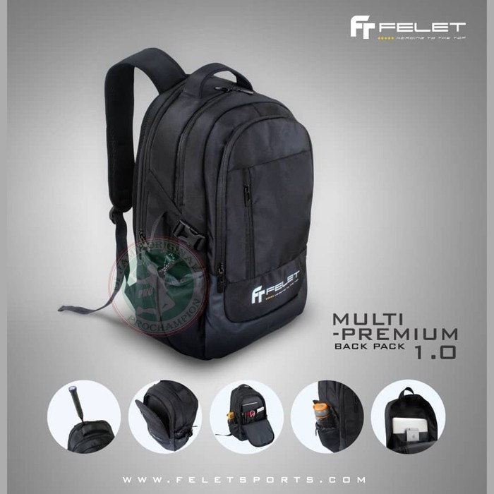FELET BACKPACK 1.0 TAS FELET TAS RAKET BADMINTON ORIGINAL | Lazada ...