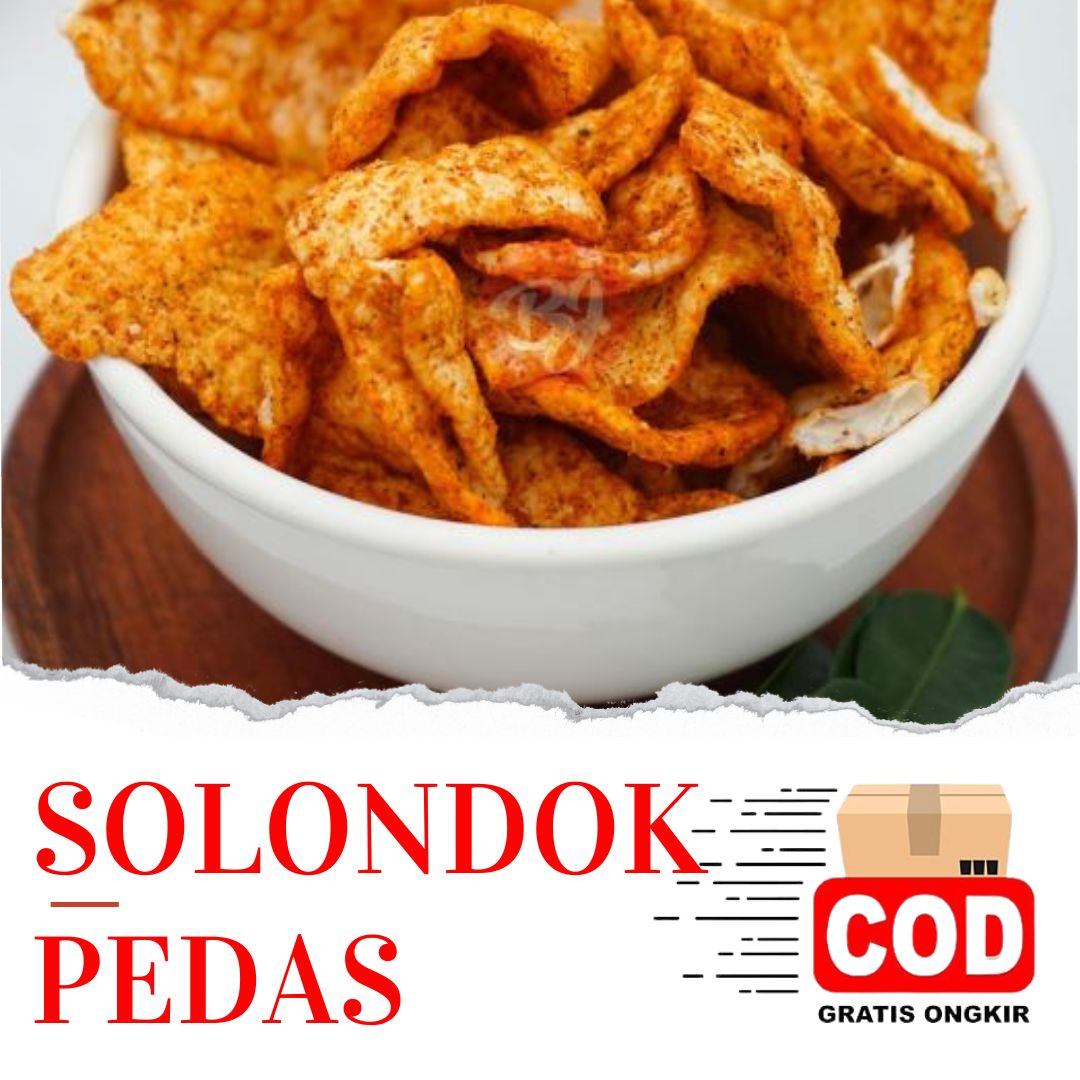 Kerupuk Solondok Pedas 250gram / Kerupuk Pedas / Snack Pedas / Snack ...