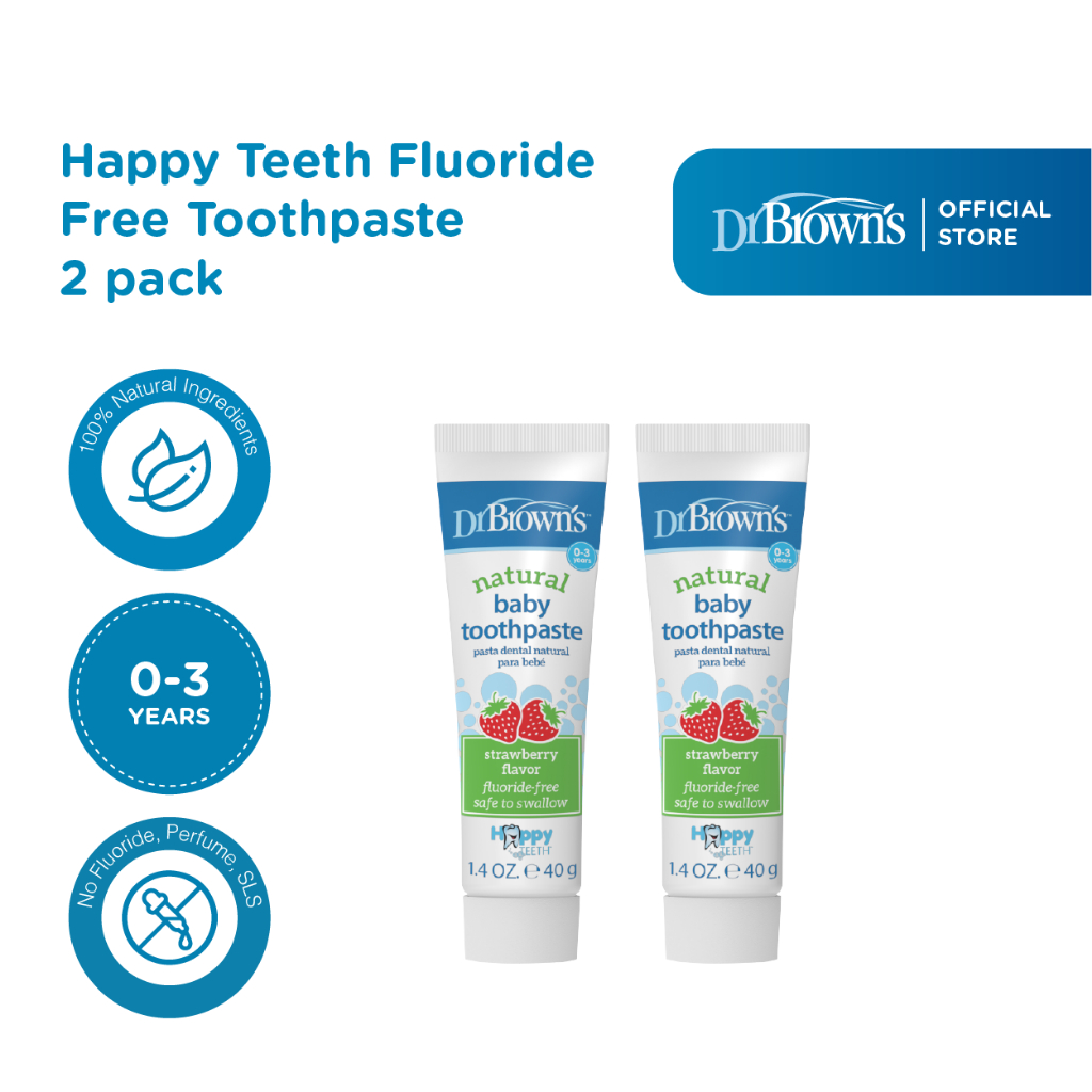 Dr. Brown's Happy Teeth Fluoride-Free Toothpaste / Pasta Gigi Anak ...