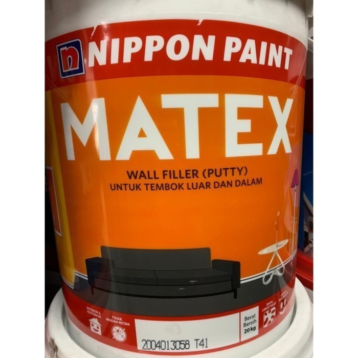 PLAMIR TEMBOK / WALL PUTTY / WALL FILLER MATEX NIPPON 20KG - TOKOASMA | Lazada Indonesia