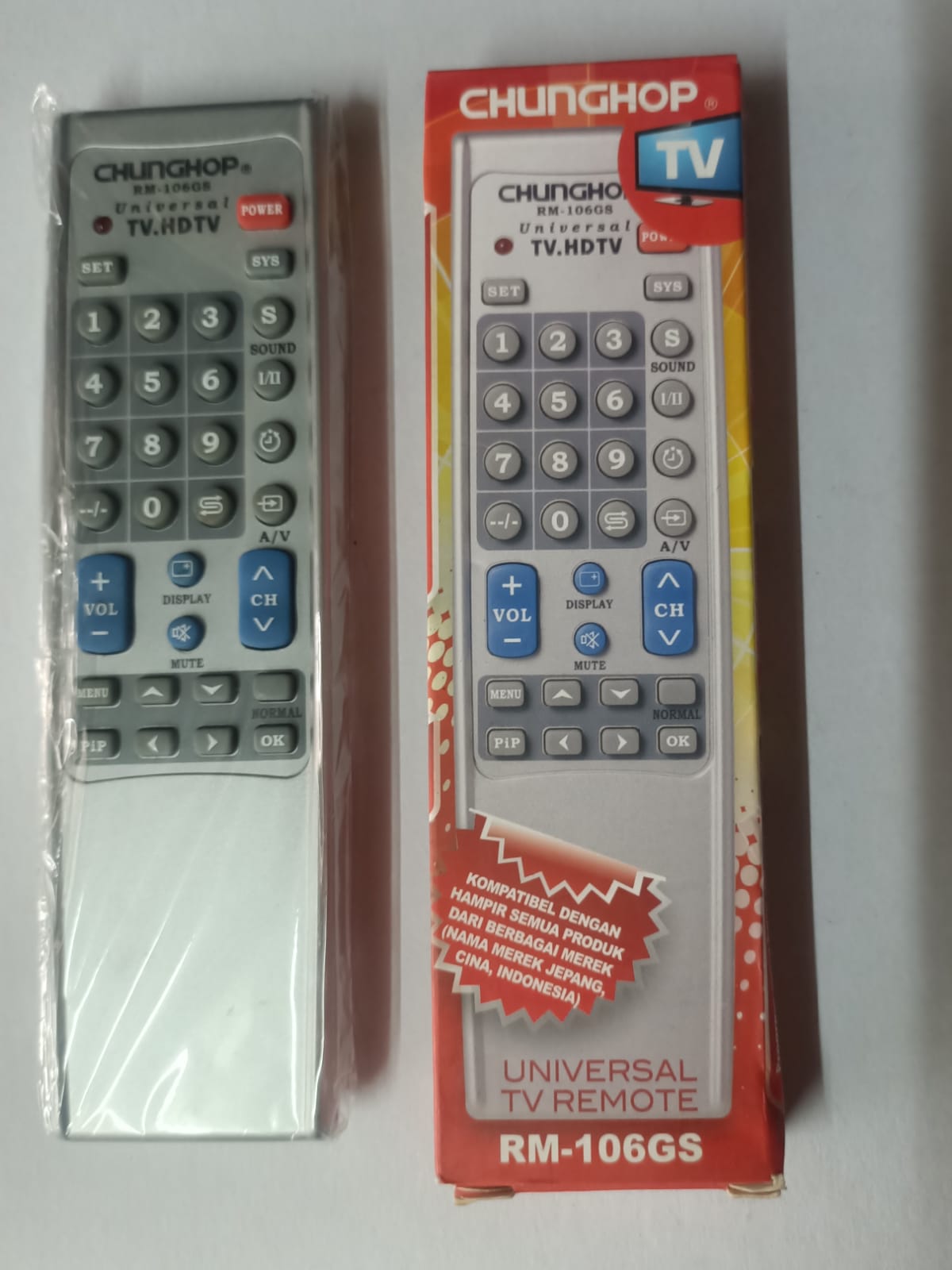Remote TV CHUNGHOP RM-106GS Universal TV Remote | Lazada Indonesia