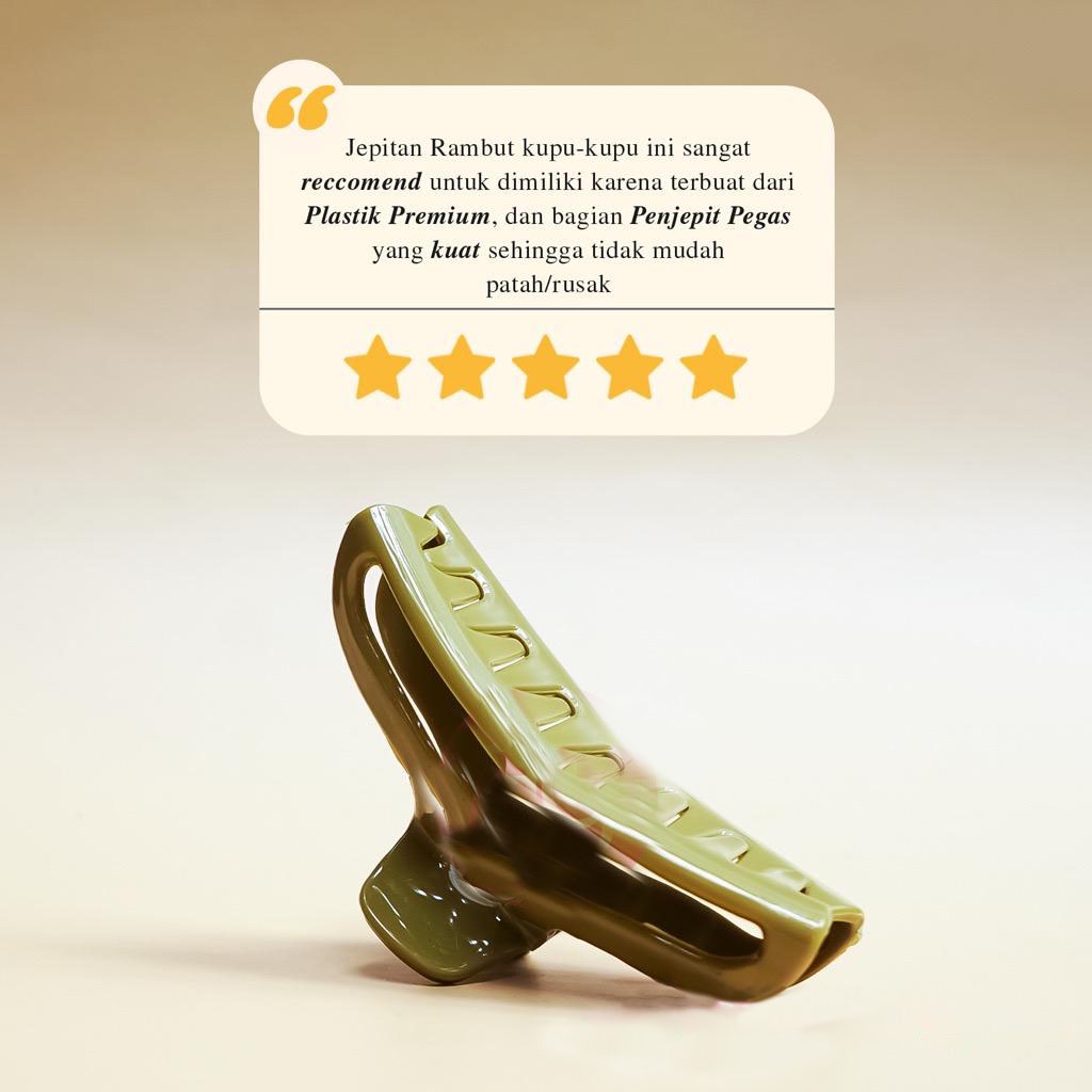 Jepit Jedai Rambut Kupu Jumbo Korea Style | Lazada Indonesia