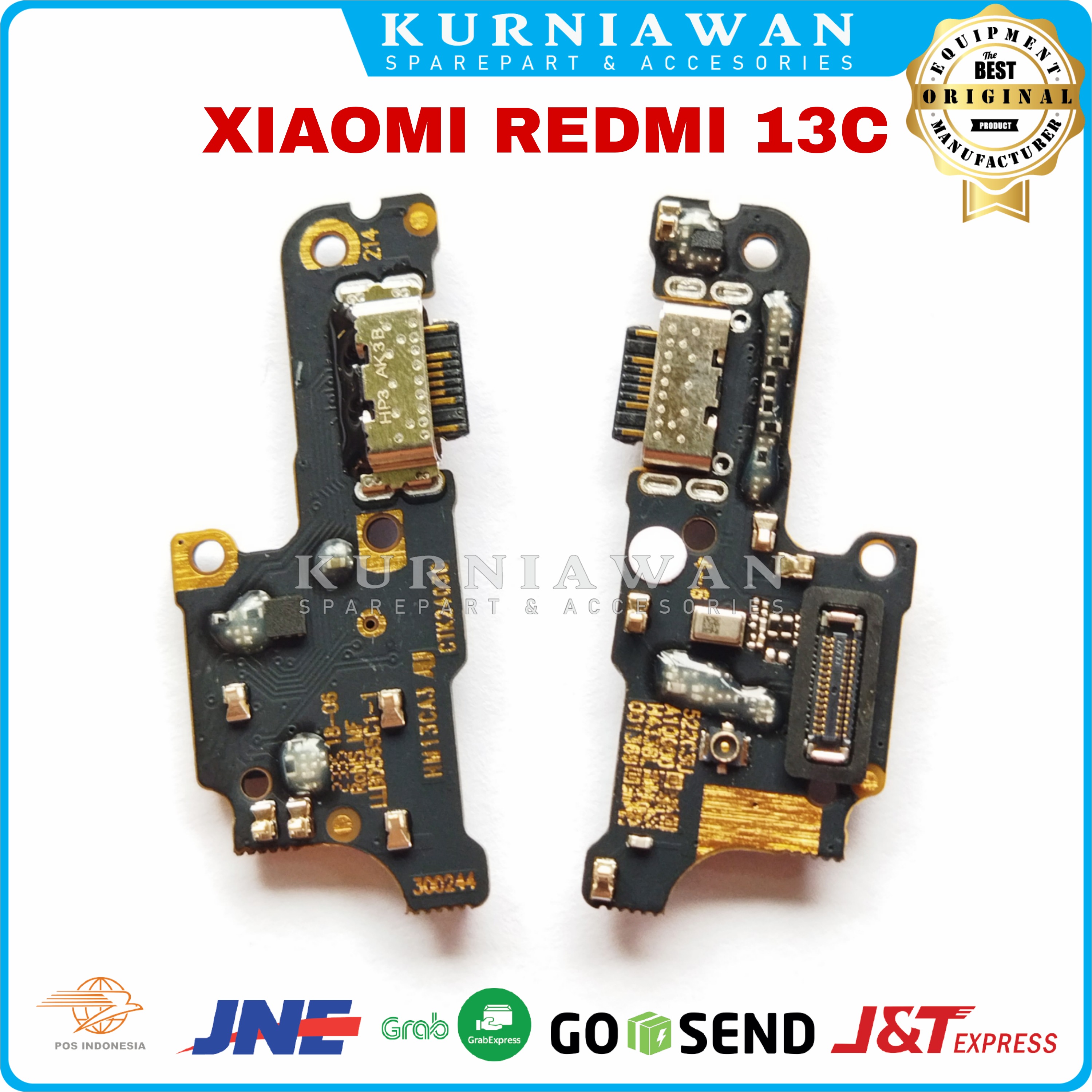 Konektor Charger Xiaomi Redmi 13c Pcb Board Usb Papan Con Cas Mic Ori ...