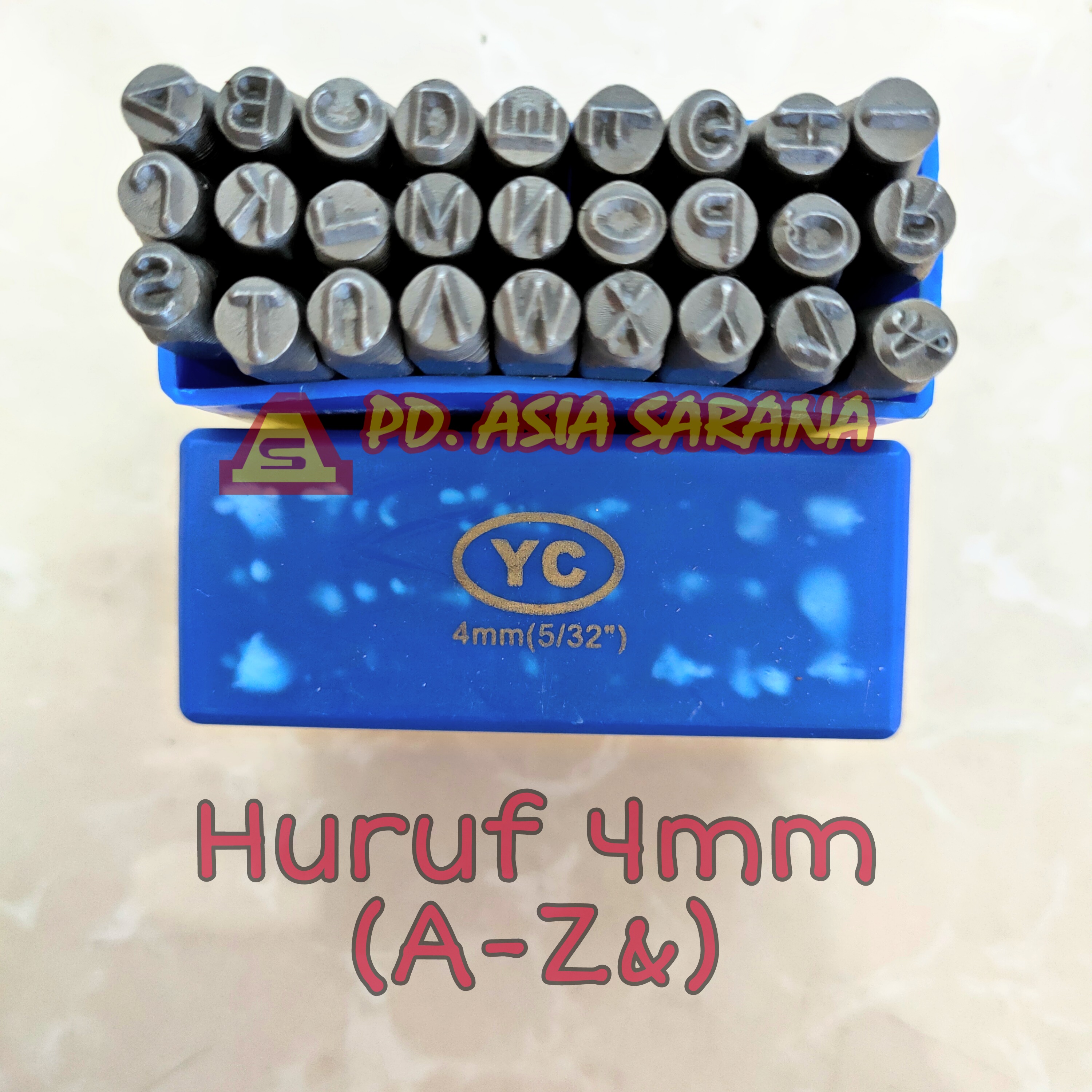 [4mm] Mata Ketok Huruf Alphabet Set YC / Stamp Letter Punch A-Z ...