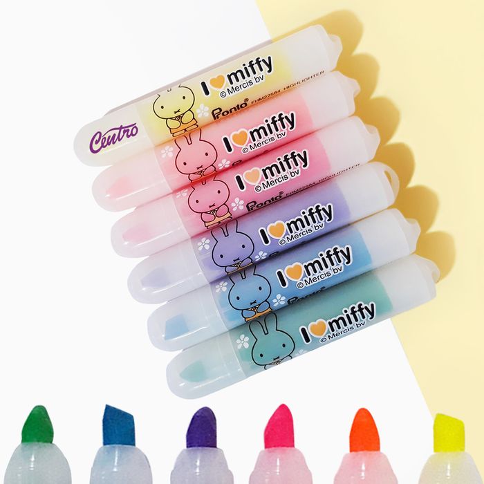 Pronto Mini Miffy Highlighter Textliner Teksliner 6 colors Set FHM22584 ...