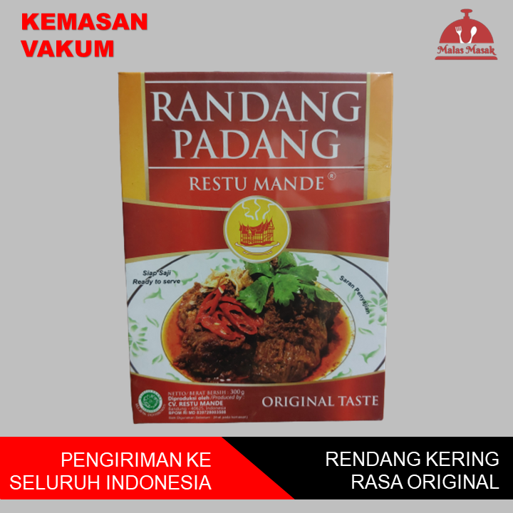 Rendang Kering Original Restu Mande Rendang Padang 300gr | Lazada Indonesia