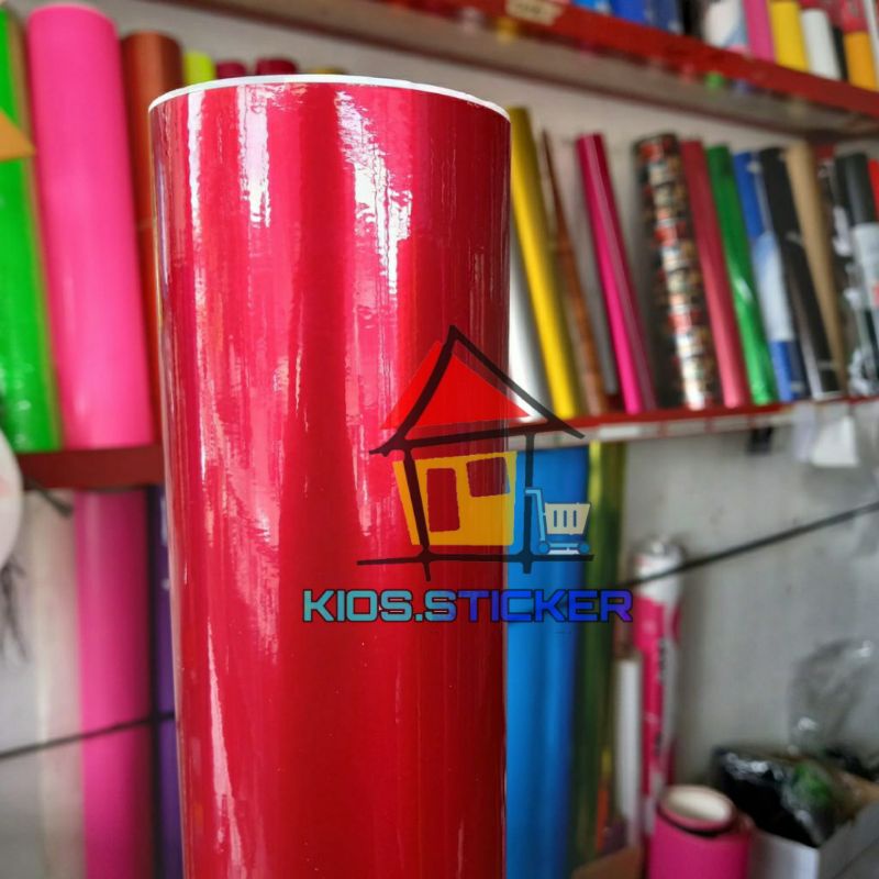 Skotlet Merah Metalik Candy Stiker Merah Maroon Stiker Motor Merah ...