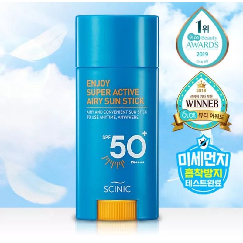 SCINIC Enjoy Super Active Airy Sun Stick SPF50+ PA++++ 15g | Lazada ...