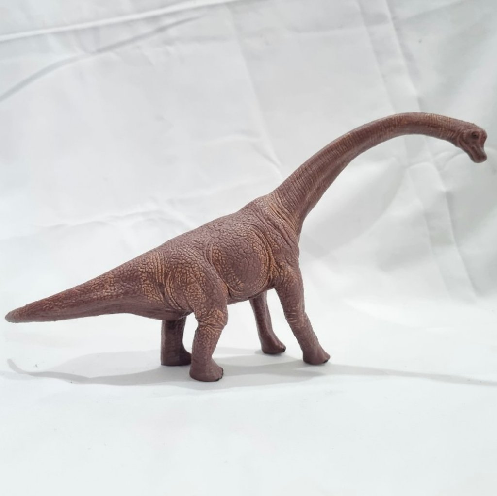 Figure Dinosaurus Brachiosaurus Brontosaurus coklat material PVC ...