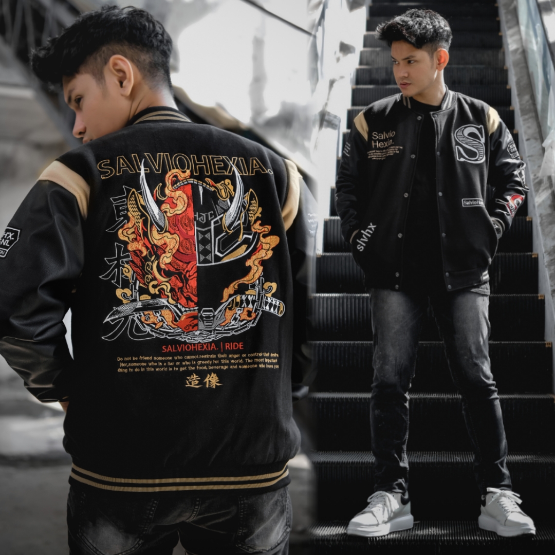 VARCITY JACKET - Jaket Varsity Premium Full Bordir Original- Jaket ...