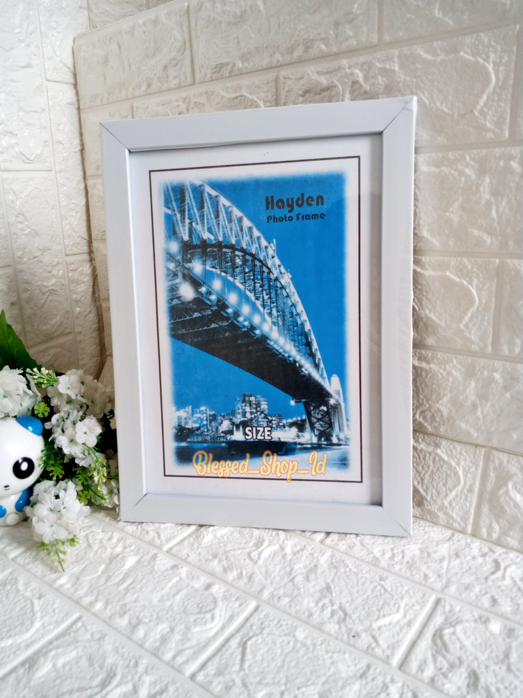 Bingkai Foto Sertifikat A4 21x30 CM Minimalis PUTIH Frame Pigura Poto Piagam Ijazah Pajangan ...