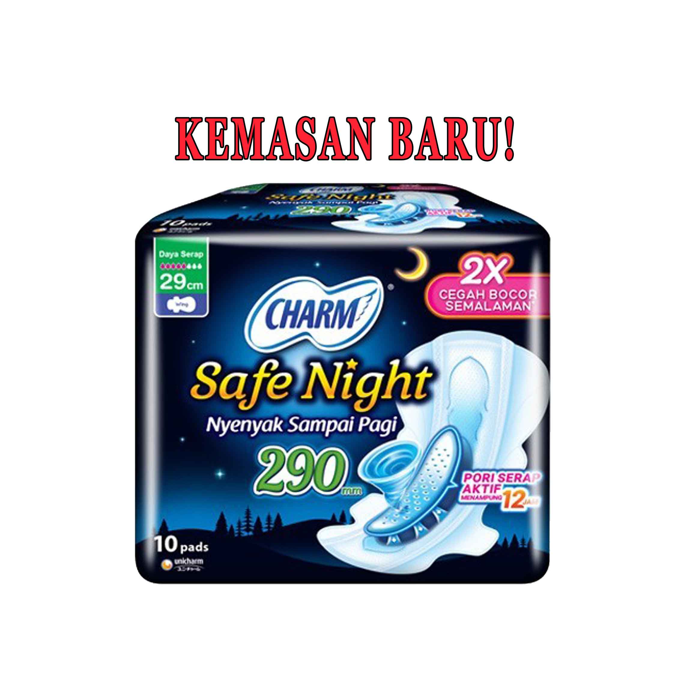 Charm / Safe night / Pembalut Malam / 9pds 29cm | Lazada Indonesia