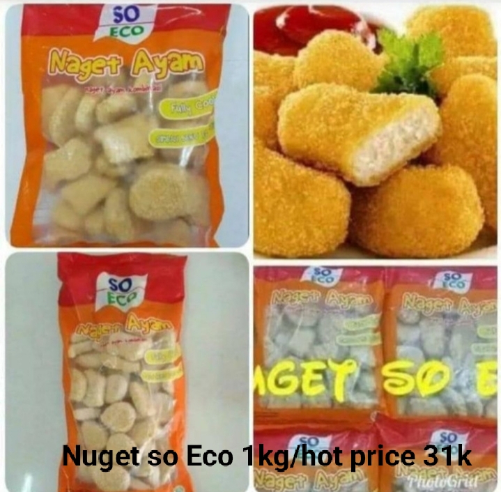 NUGGET SO ECO 1kg/ NUGGET AYAM PALING LARIS/ENAK-LEZAT-HALAL dan ...