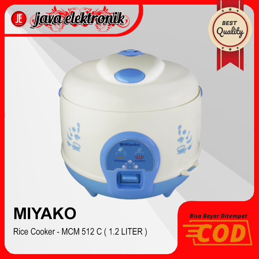 Miyako Rice Cooker / Magic Warmer Plus - MCM 512 C Garansi resmi ...
