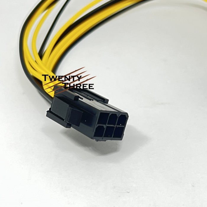 Kabel Power Splitter VGA 6 pin female to dual 8 (6+2) Male Mining PCIE ...